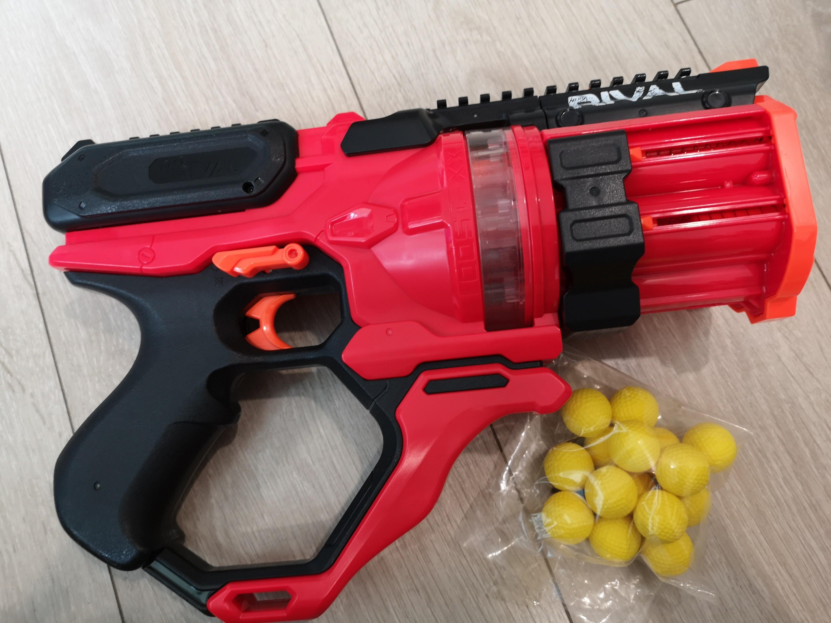 NERF Rival Roundhouse XX-1500 Red Blaster, Hobbies & Toys, Toys & Games ...