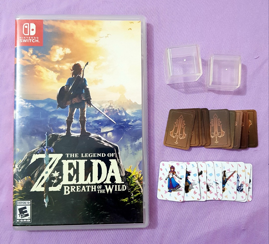 Nintendo Switch Zelda BOTW w/ amiibo card, Video Gaming, Video Games ...