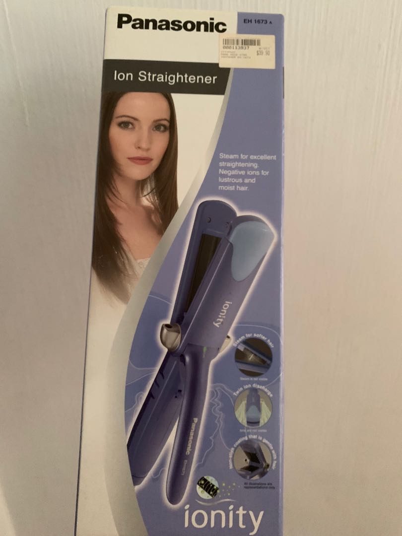 Panasonic Ion Hair Straightener, Beauty & Personal Care, Hair on Carousell