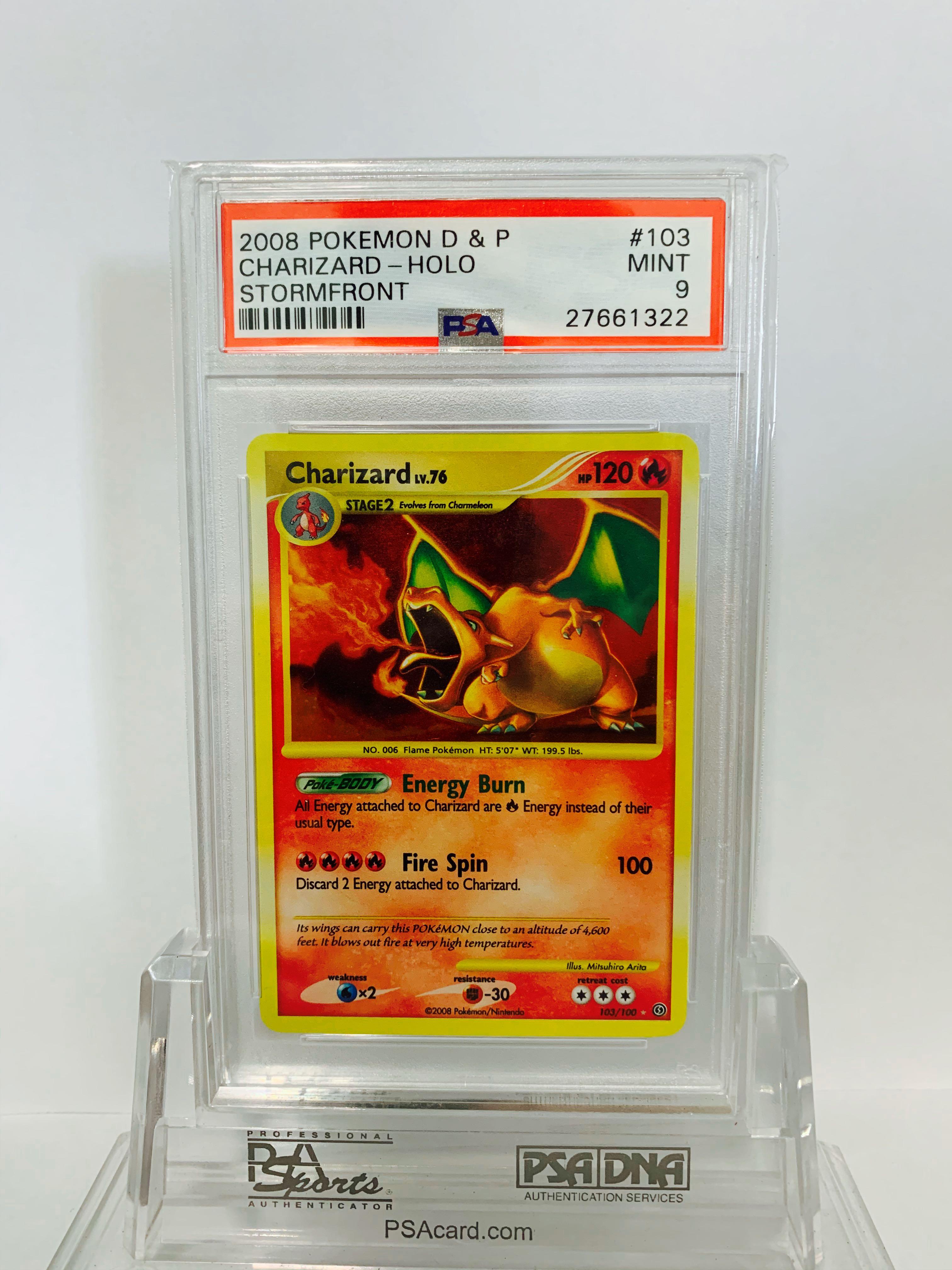 PSA 9 Stormfront Charizard Holo, Hobbies & Toys, Toys & Games on Carousell