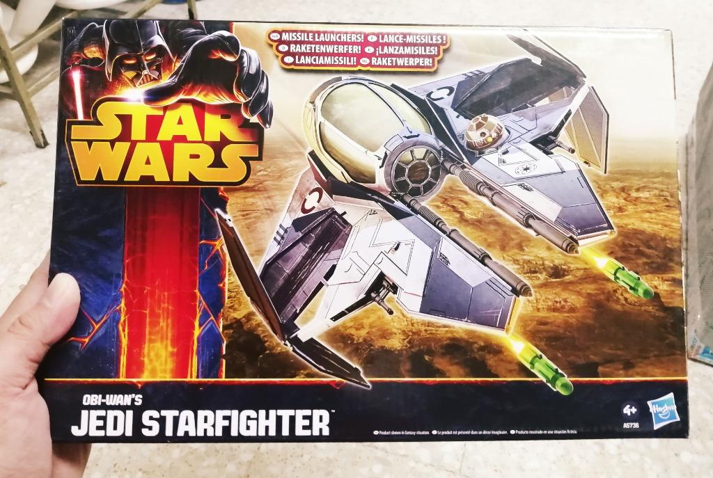 Rare Obi-Wan's Jedi Starfighter Jet - Star Wars Collectibles Hasbro ...