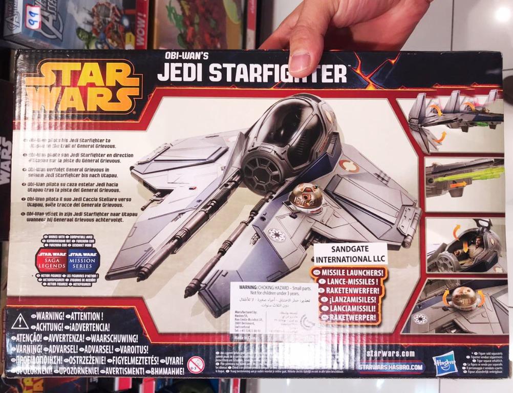 Rare Obi-Wan's Jedi Starfighter Jet - Star Wars Collectibles Hasbro ...