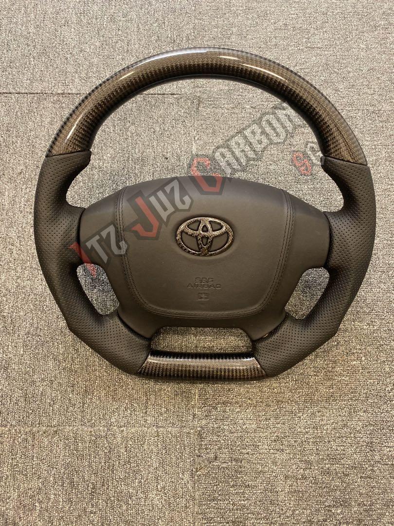 (Ready stock) Toyota Hiace Euro 5 Carbon fibre steering wheel, Car ...