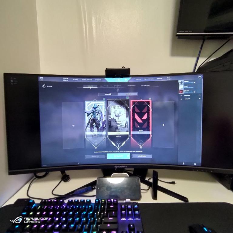 SpecterPro 34UW100 100hz Ultrawide 34inches Display Monitor, Computers ...