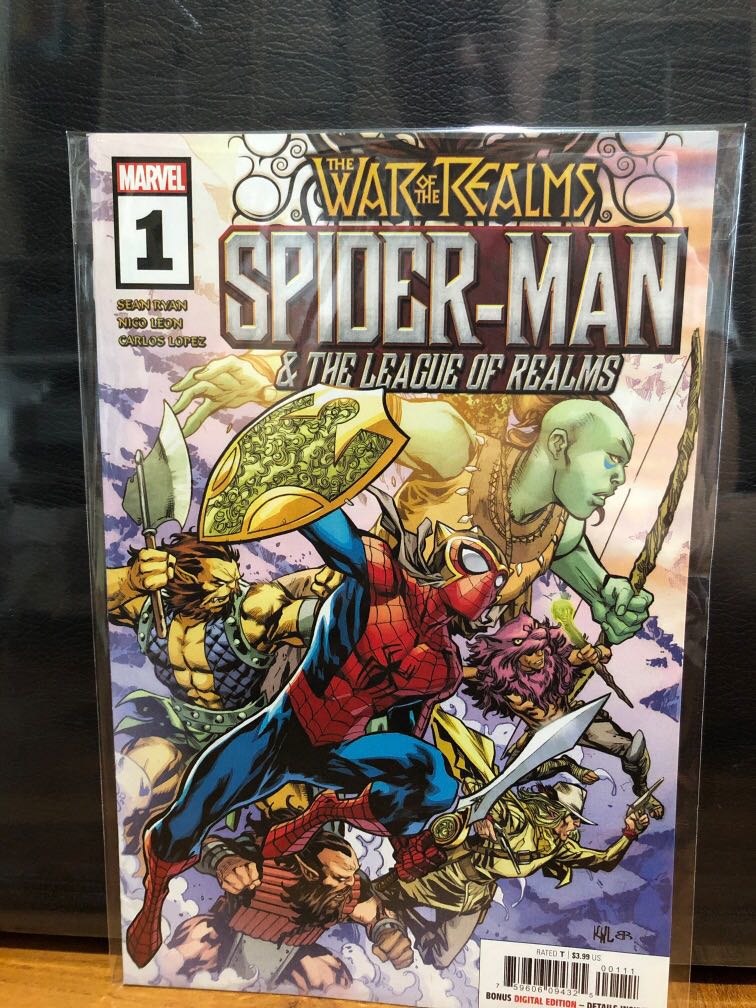 Spider-Man and the league of Realms #1 Marvel 2019, Books & Stationery ...