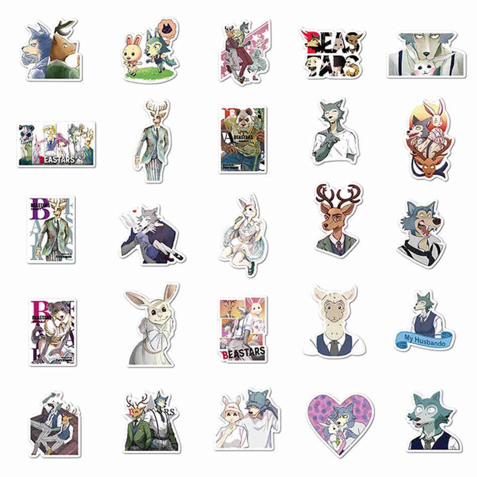 (Stickers) 50pc Beastars Japanese Manga Anime Series Netflix Drama ...