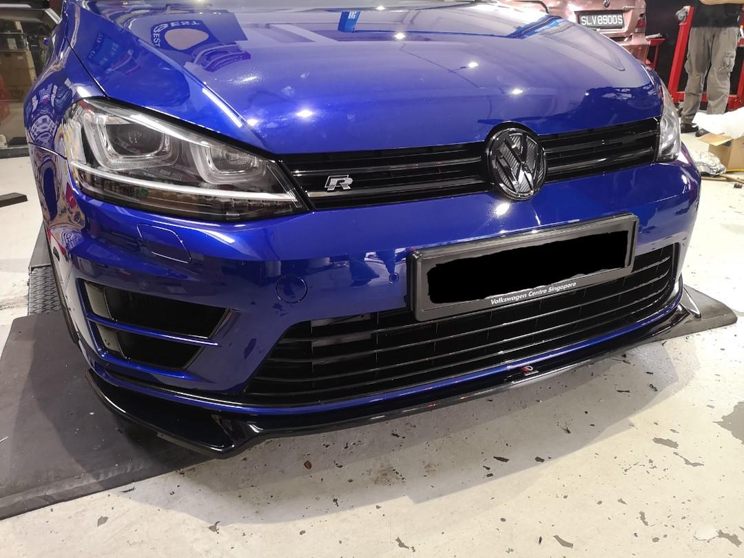 Maxton Design full kit installed on VW Golf 7R, Car Accessories ...