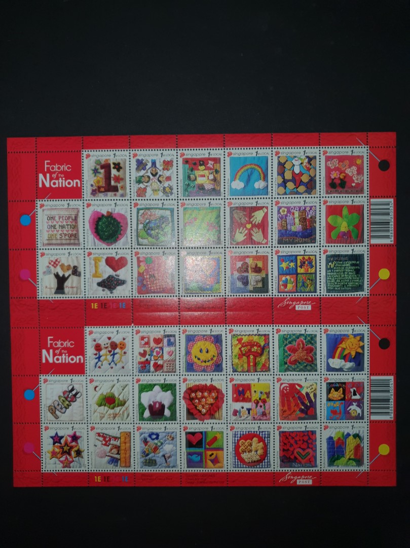 2005 Singapore: National Day - Fabric of the Nation sheetlet stamp ...