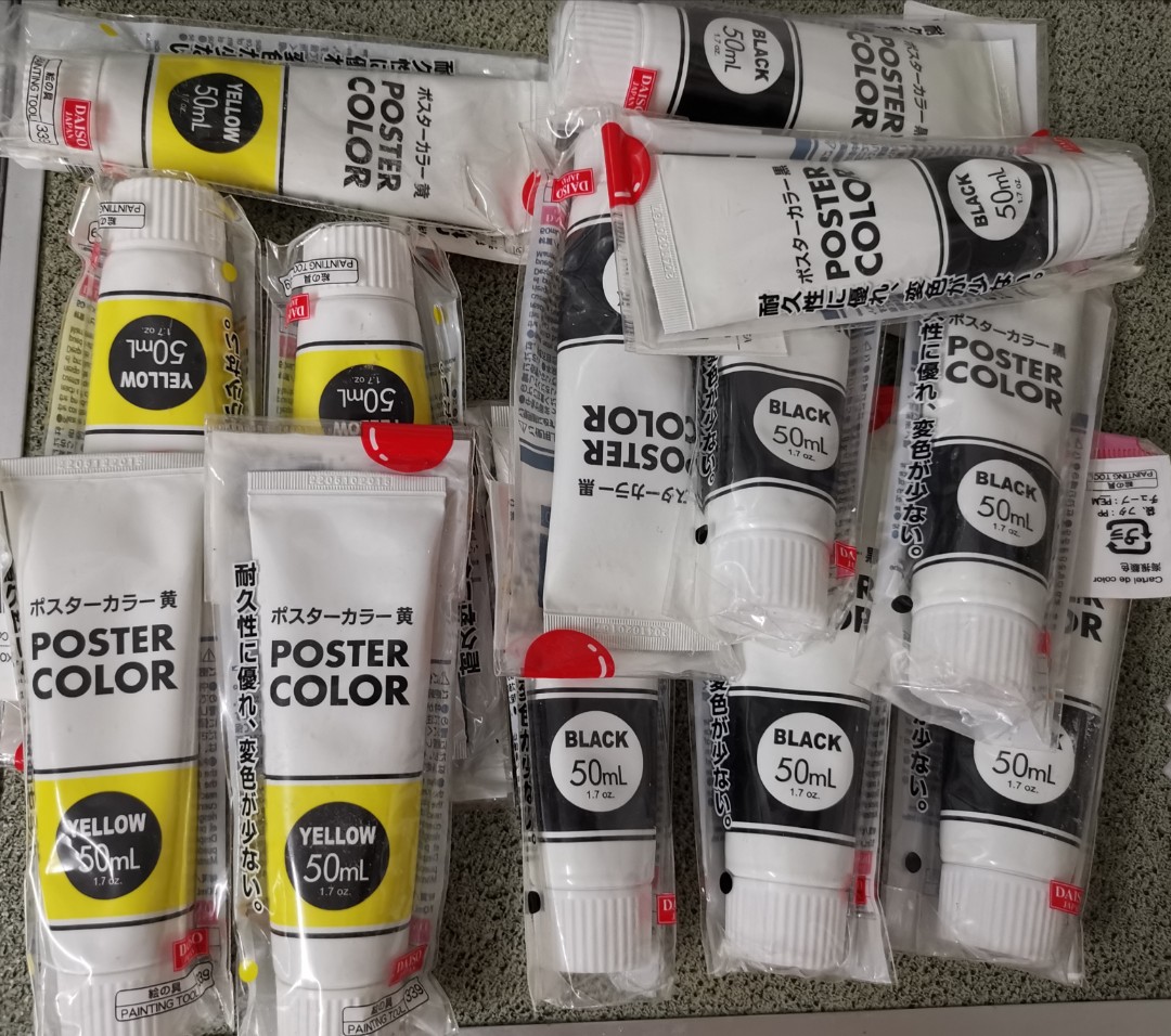 Daiso Poster Colour, Hobbies & Toys, Stationery & Craft, Craft Supplies ...