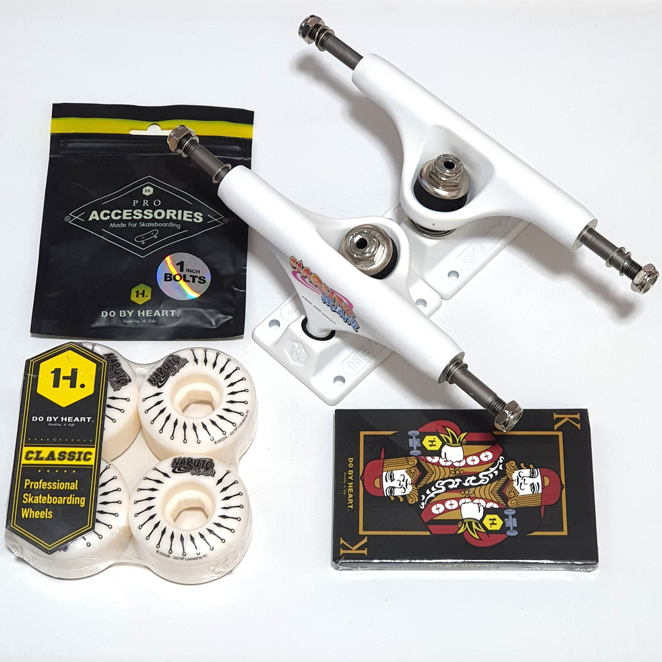 DBH - Naruto Quick Complete Skateboard Parts (A) - Trucks + Wheels ...