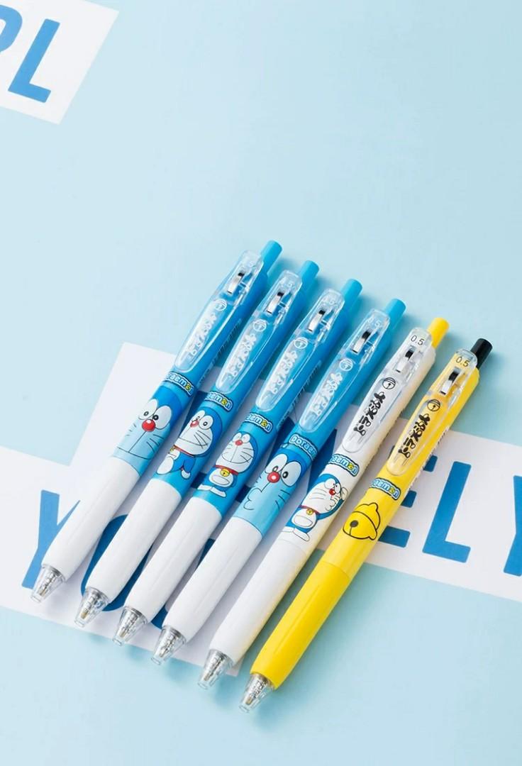 Doraemon Set Gel Pen ~ 0.5mm, Books & Stationery, Stationery on Carousell