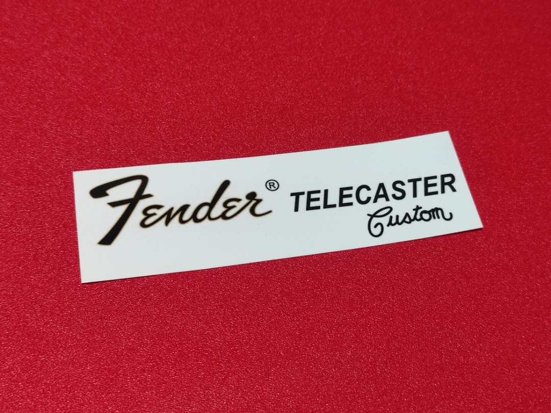 FENDER TELECASTER CUSTOM WATERSLIDE GUITAR DECAL, Hobbies & Toys, Music ...