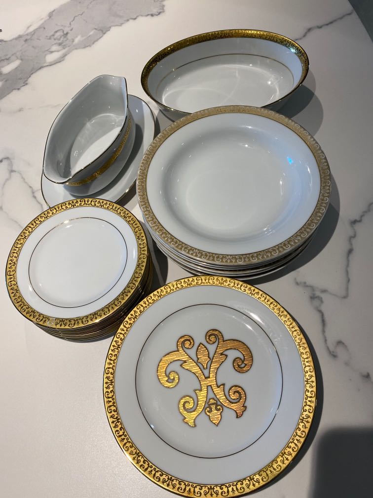 Gold Buffet Royal Gallery Dinnerware/ plates , Furniture & Home Living ...