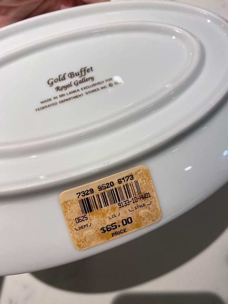Gold Buffet Royal Gallery Dinnerware/ plates , Furniture & Home Living ...