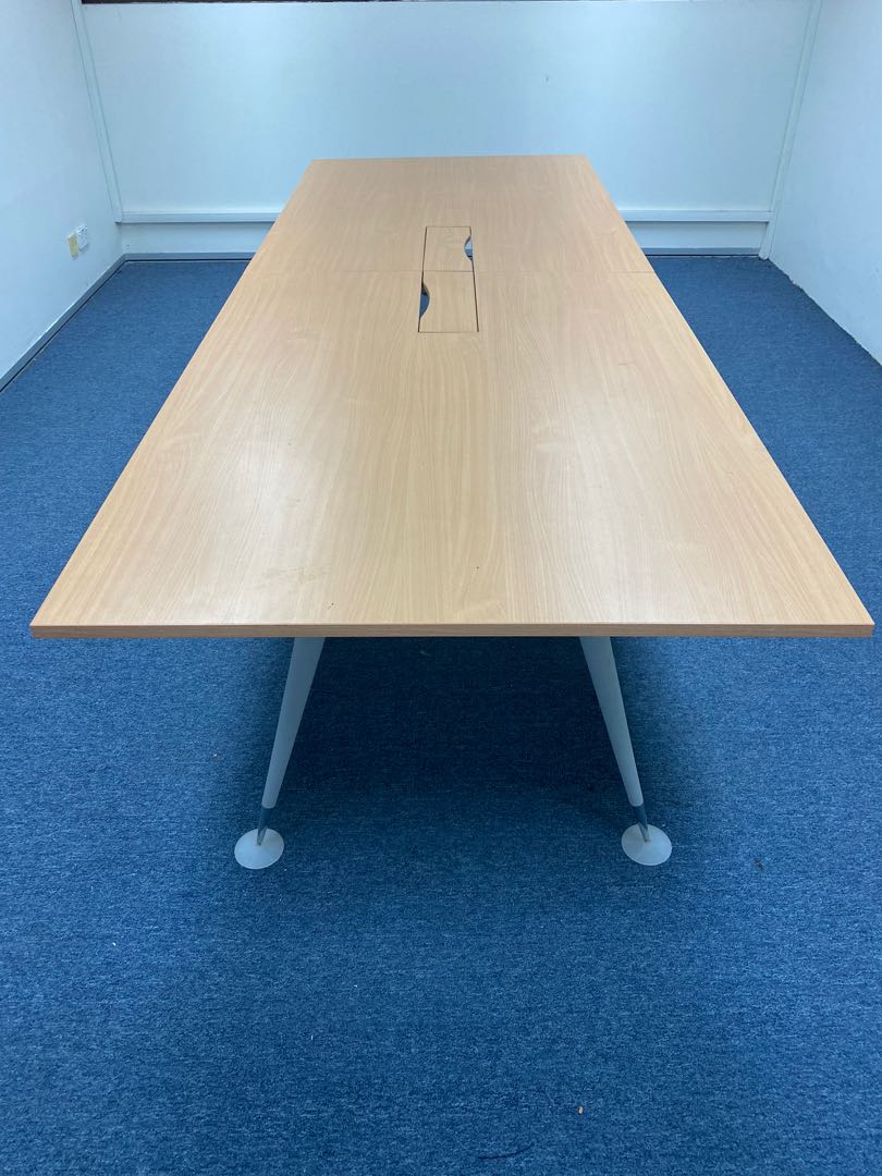 Long Conference Table, Furniture & Home Living, Furniture, Tables ...