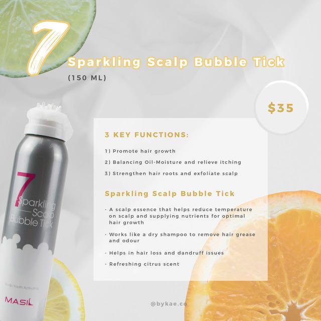 [MASIL OFFICIAL SG] MASIL 7 Sparkling Scalp Bubble Tick, Beauty ...