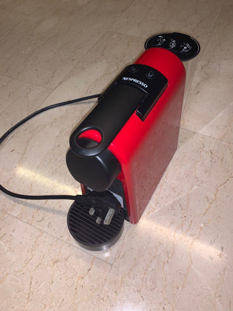 Nespresso machine mini ruby red, TV & Home Appliances, Kitchen ...
