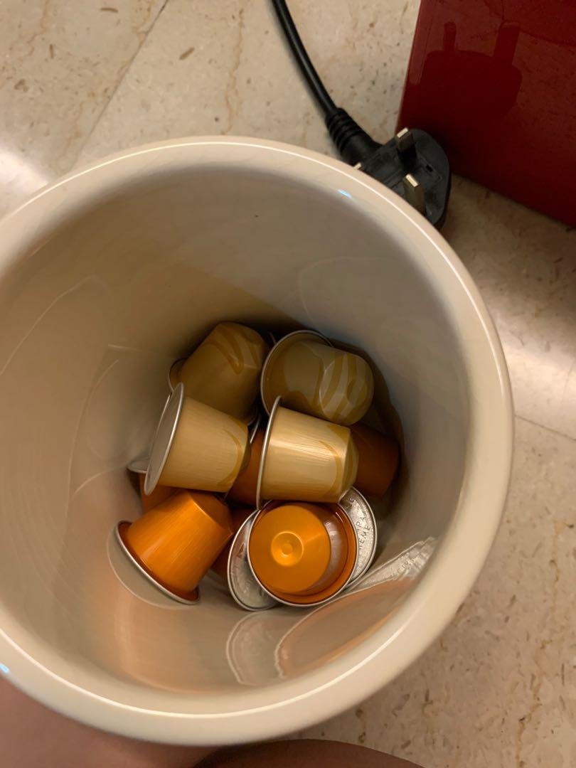 Nespresso machine mini ruby red, TV & Home Appliances, Kitchen ...