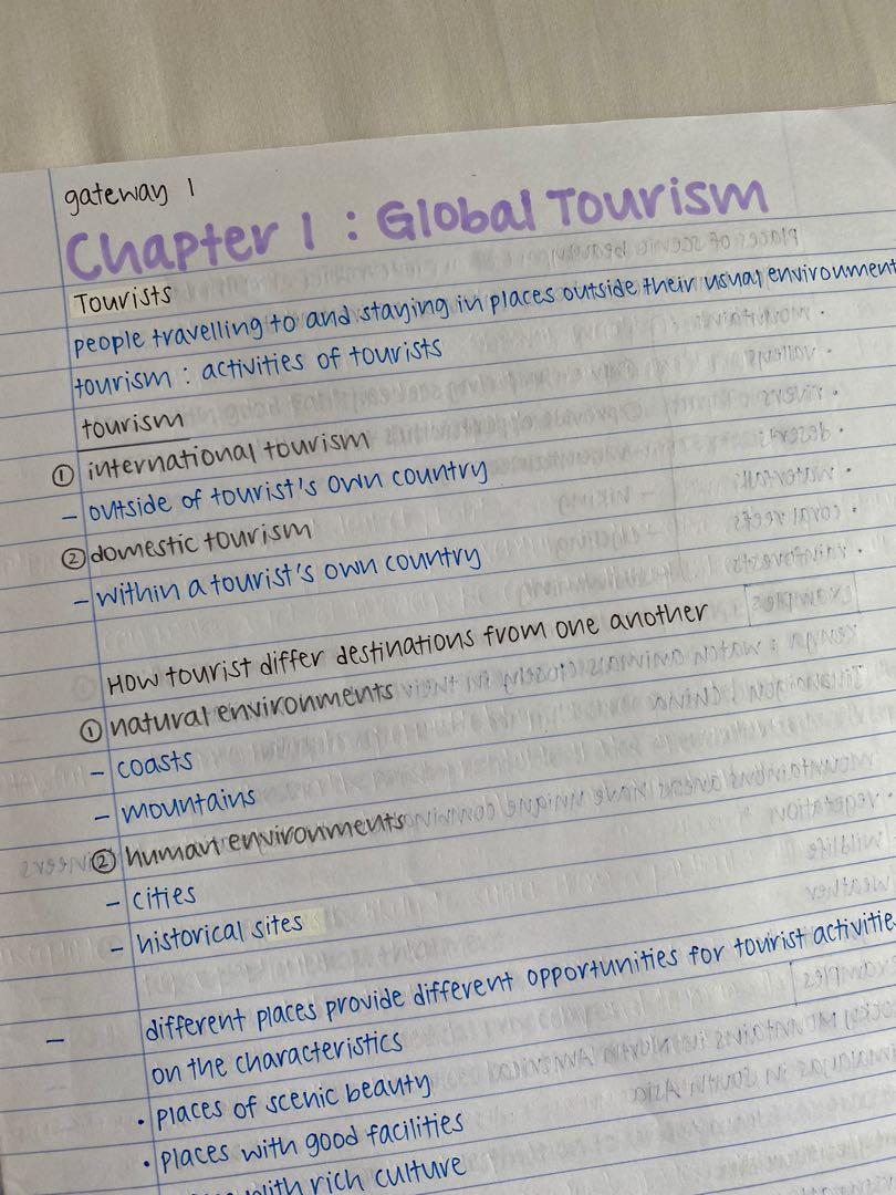 o level elective geography tourism notes, Hobbies & Toys, Books ...