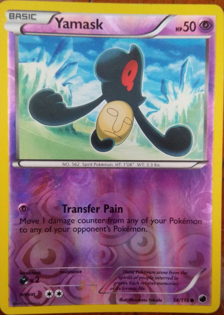 Pokemon Yamask 54/116 Reverse Foil, Hobbies & Toys, Toys & Games on ...