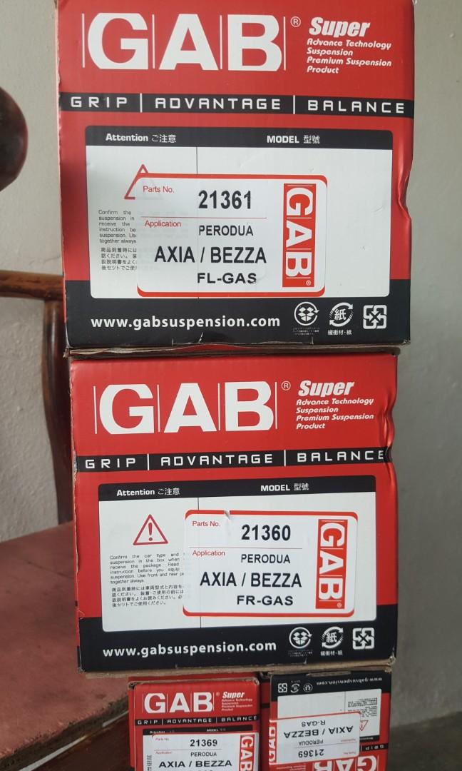Produa Bezza/Axia Gab Absorber, Auto Accessories on Carousell