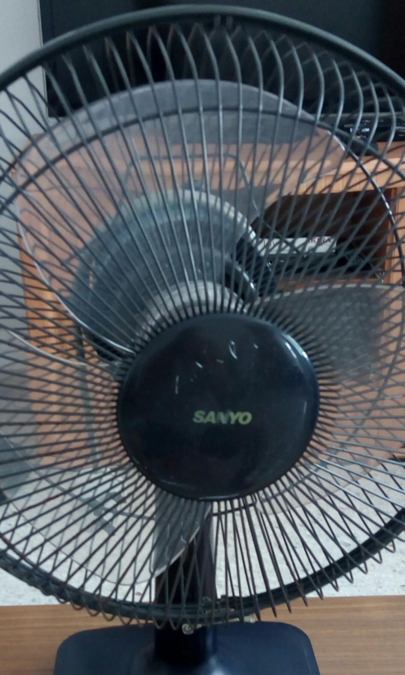 Sanyo Electric Table Fan 12 inches, Hobbies & Toys, Stationery & Craft ...