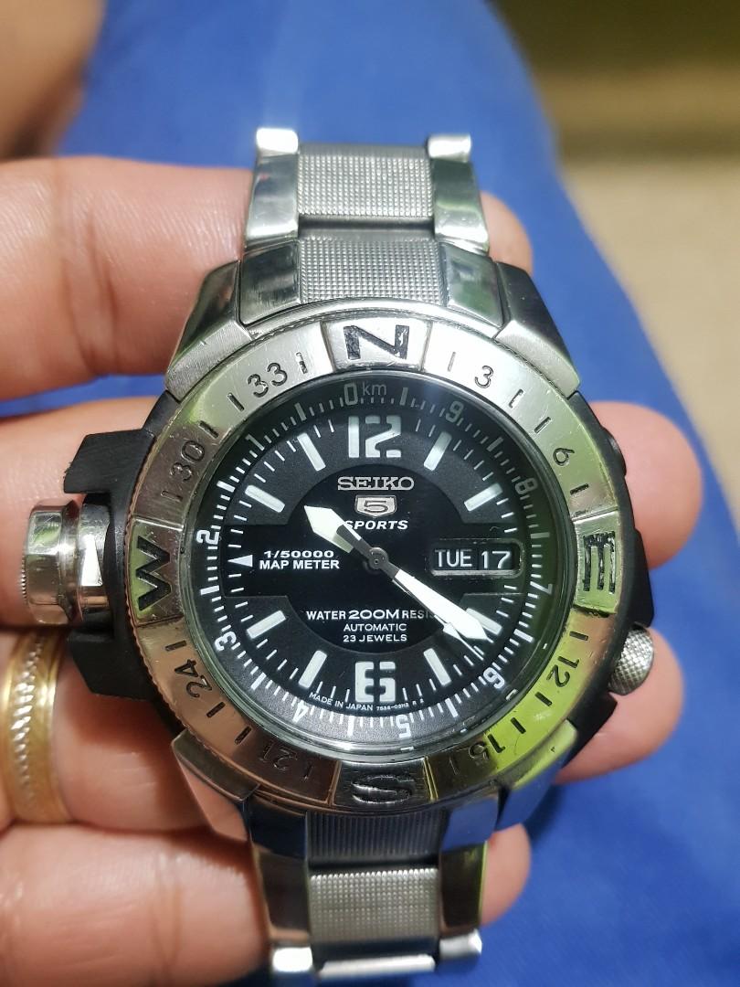 Seiko map meter, Men's Fashion, Watches & Accessories, Watches on Carousell