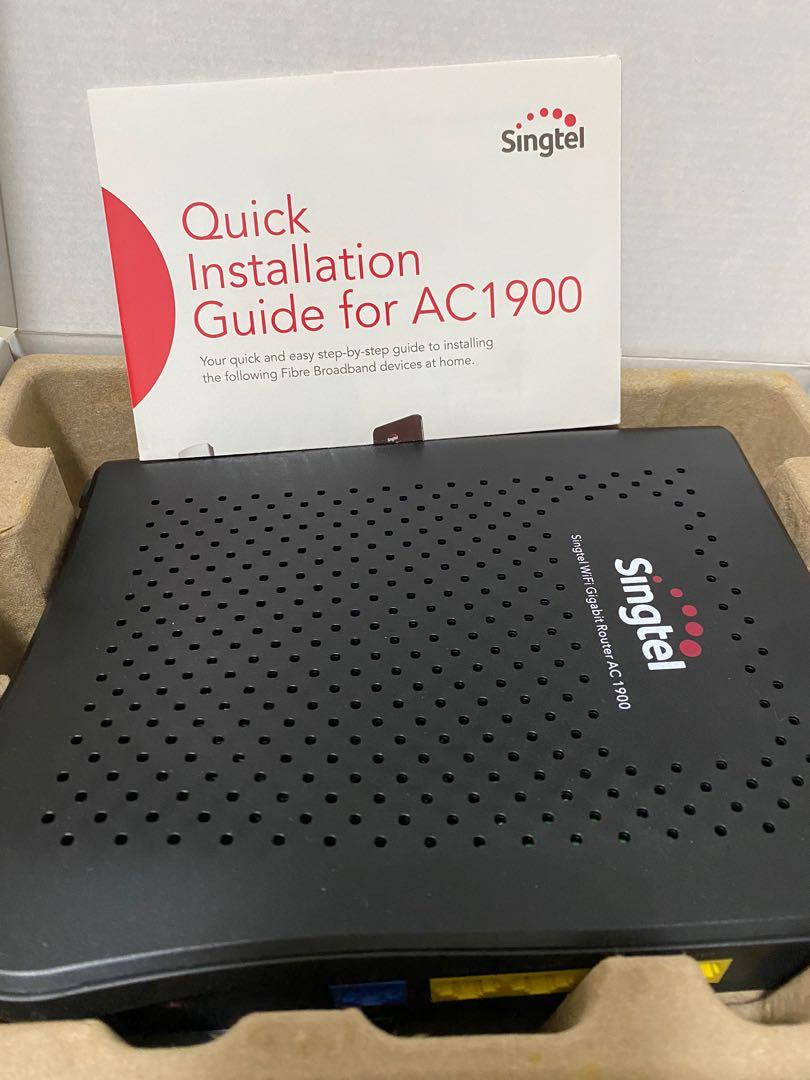 SingTel wiFi gigabit router AC1900, Computers & Tech, Parts ...