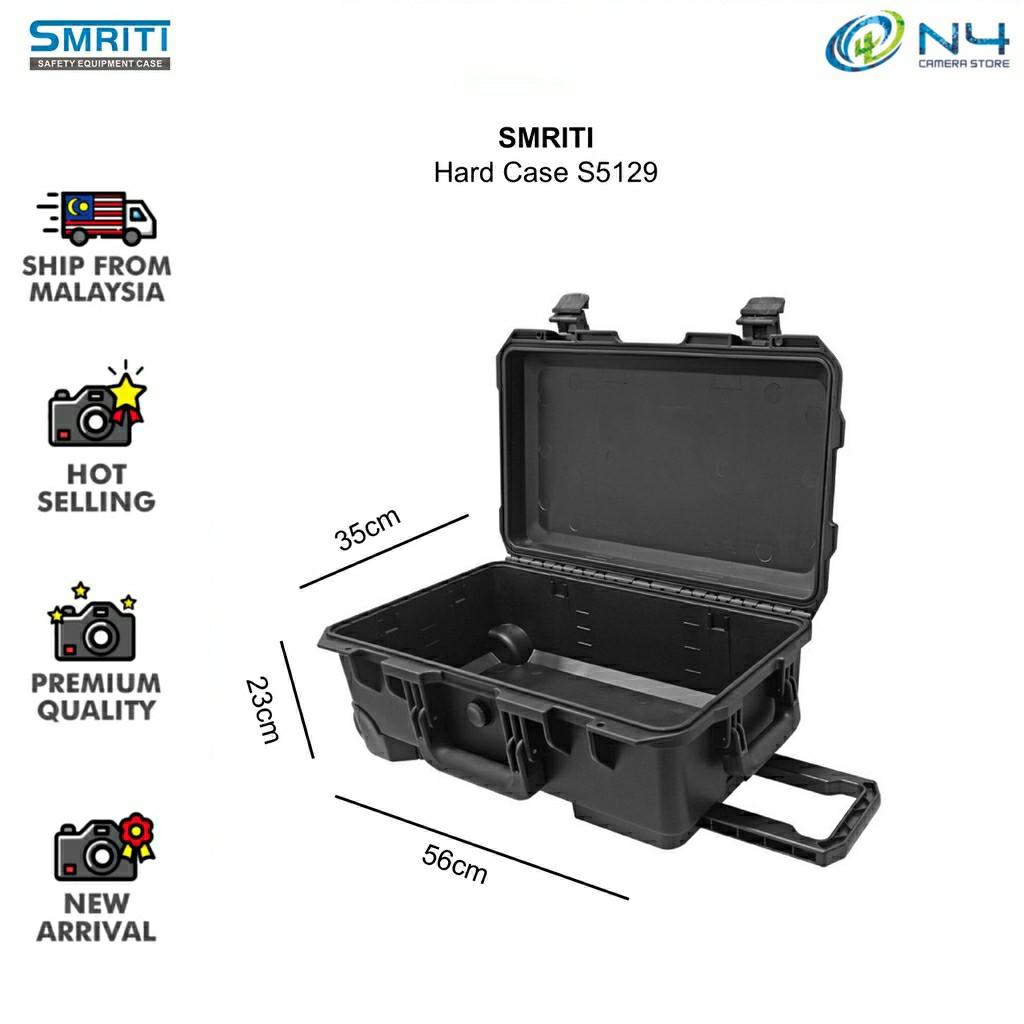 SMRITI Pull Rod Hard Case (Small 5129) For Photography ABD Double Throw ...