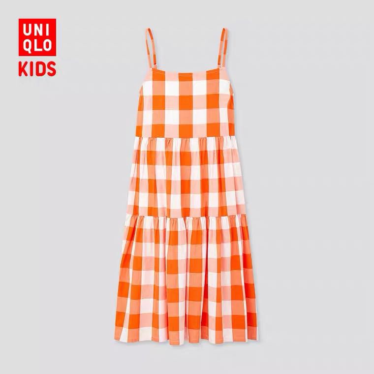 Uniqlo checked dress, Women's Fashion, Tops, Sleeveless on Carousell