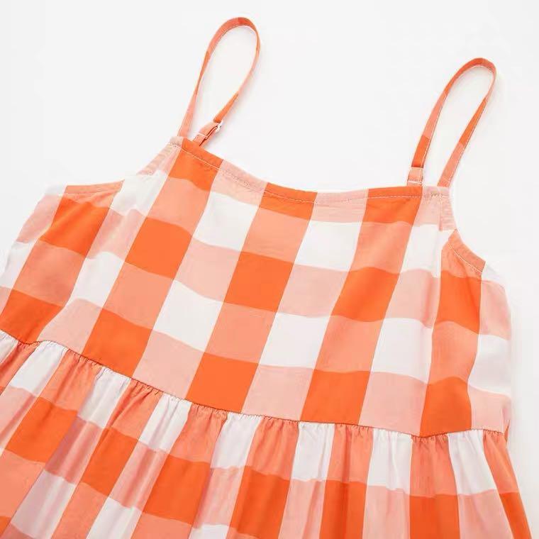 Uniqlo checked dress, Women's Fashion, Tops, Sleeveless on Carousell