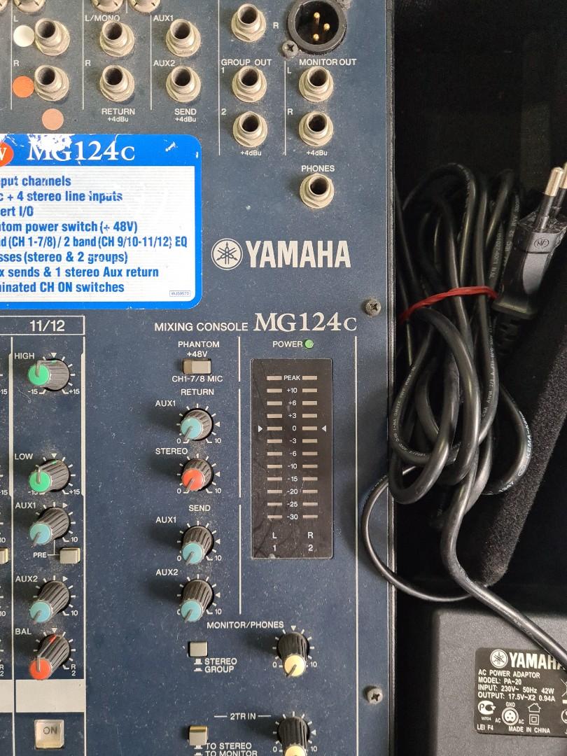 Reduced price - Yamaha MG124C Mixer / PA system, Audio, Soundbars ...