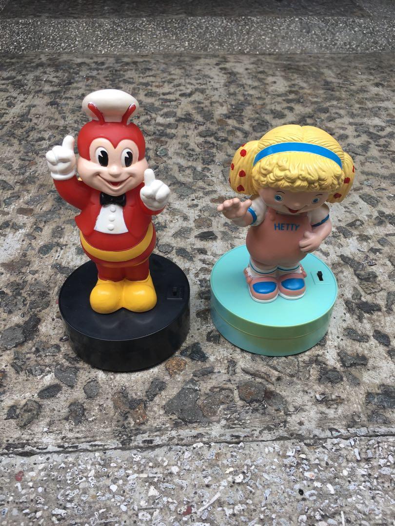 1990s Jollibee Kiddie Meal Toy: Jollibee & Hetty Lamp/Figure, Hobbies ...
