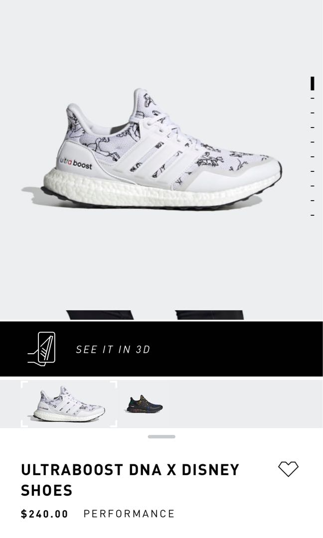 Adidas Ultraboost DNA X DISNEY SHOE, Women's Fashion, Footwear ...