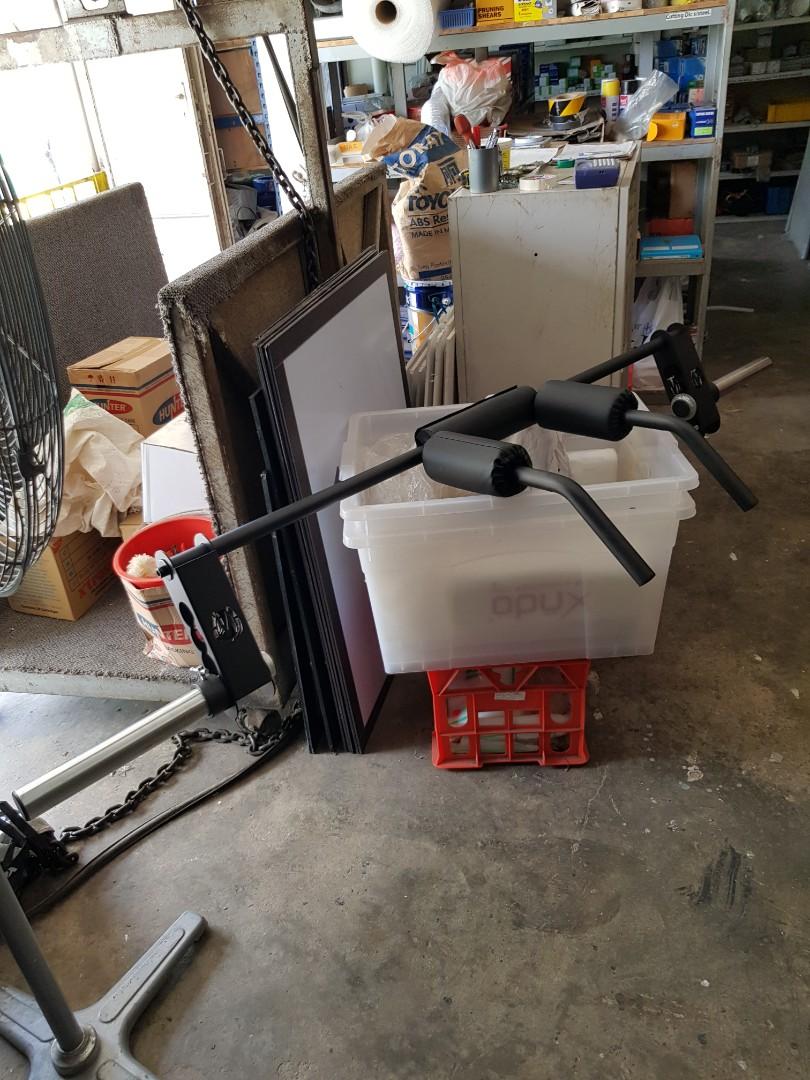 Adjustable Safety Squat Bar Transformer Bar READY STOCK, Sports ...