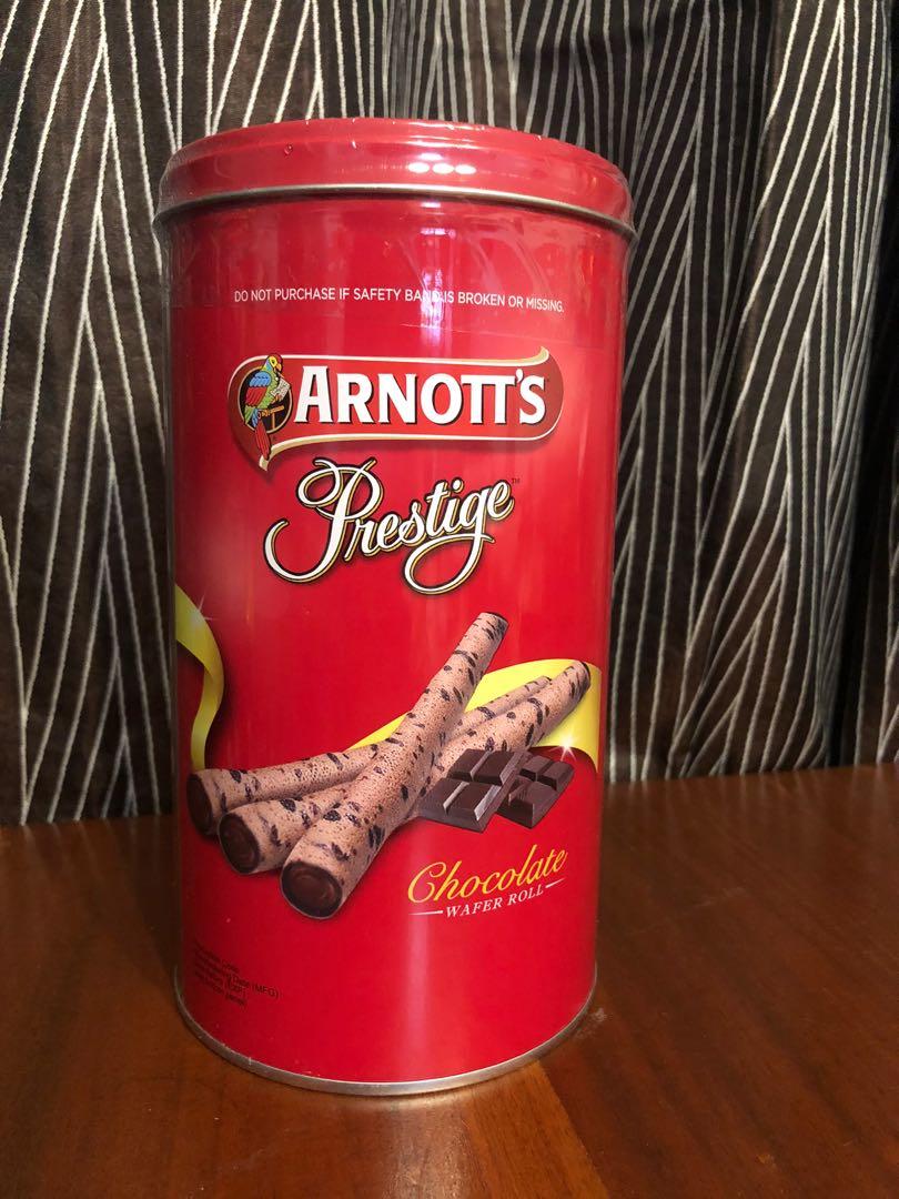 Arnotts Prestige Chocolate Wafer Roll, Food & Drinks, Packaged ...