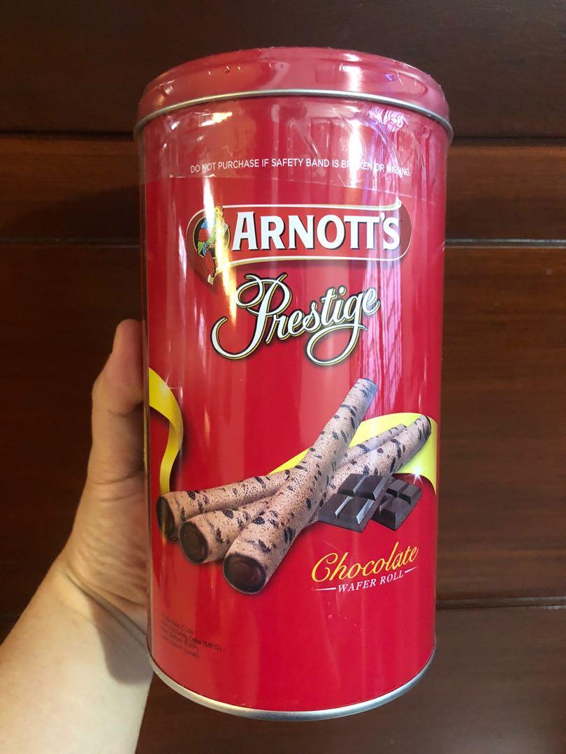 Arnotts Prestige Chocolate Wafer Roll, Food & Drinks, Packaged ...