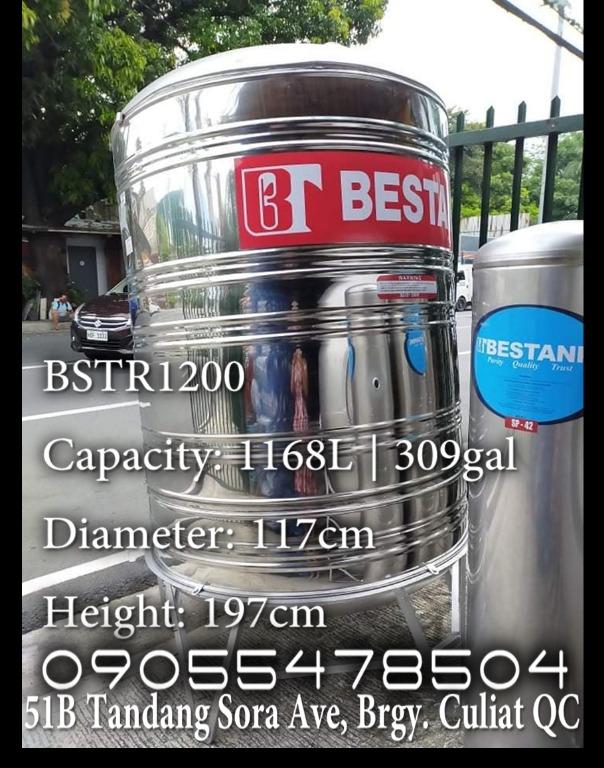 Bestank 1200 Liters Water Storage Tank, Furniture & Home Living, Home Improvement & Organization ...