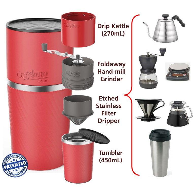 Cafflano Klassic Portable Coffee Maker - Red, TV & Home Appliances ...