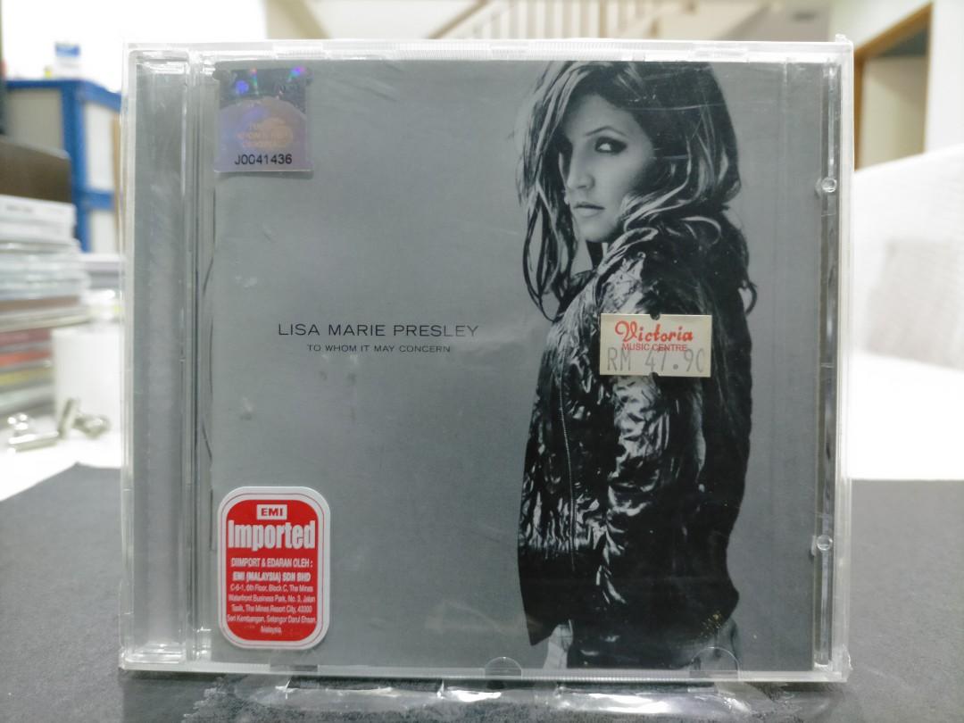(CD) Lisa Marie Presley - To Whom It May Concern, Hobbies & Toys, Music ...