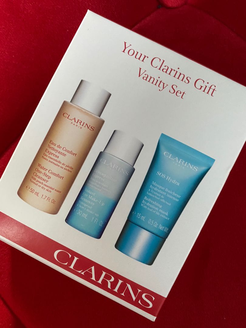 Clarins travel set, Beauty & Personal Care, Face, Face Care on Carousell