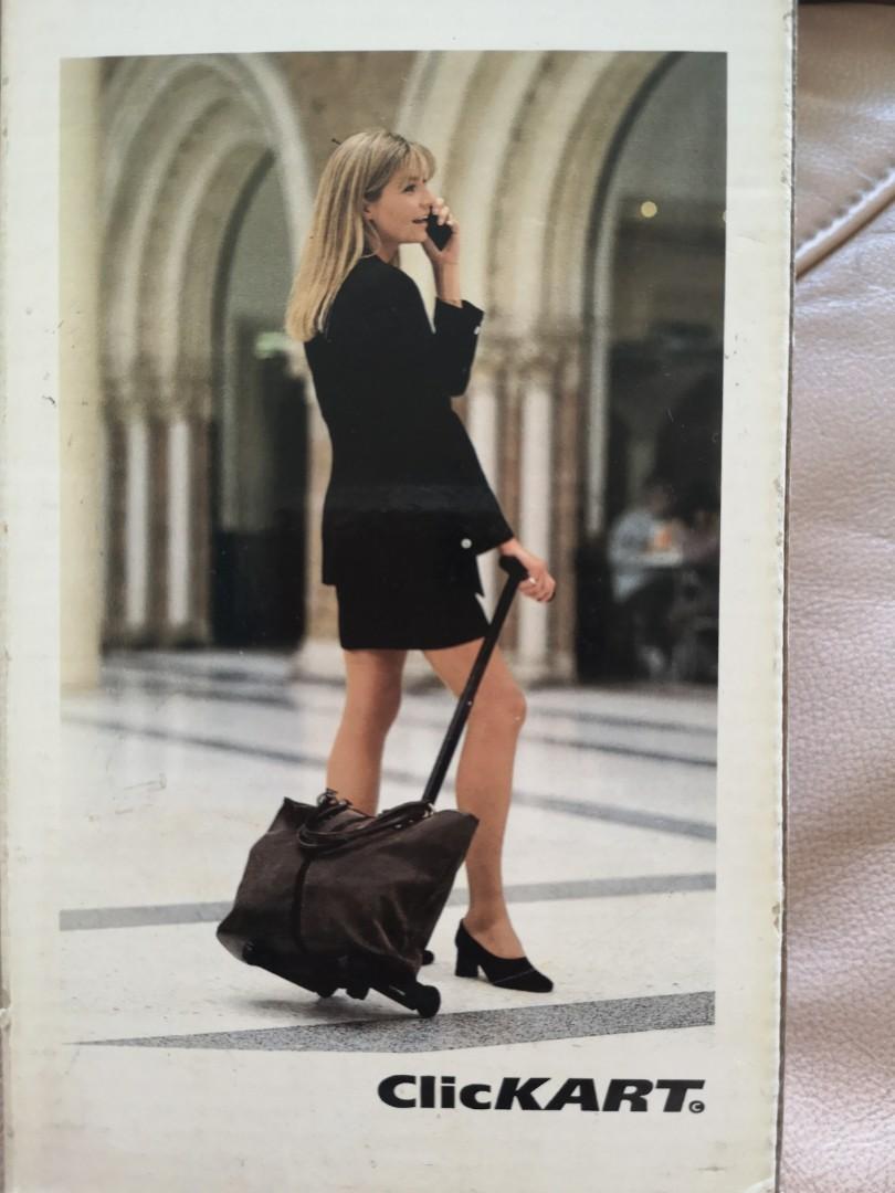 Clickart compact kart (travel pullcart aka trolley for bags ...