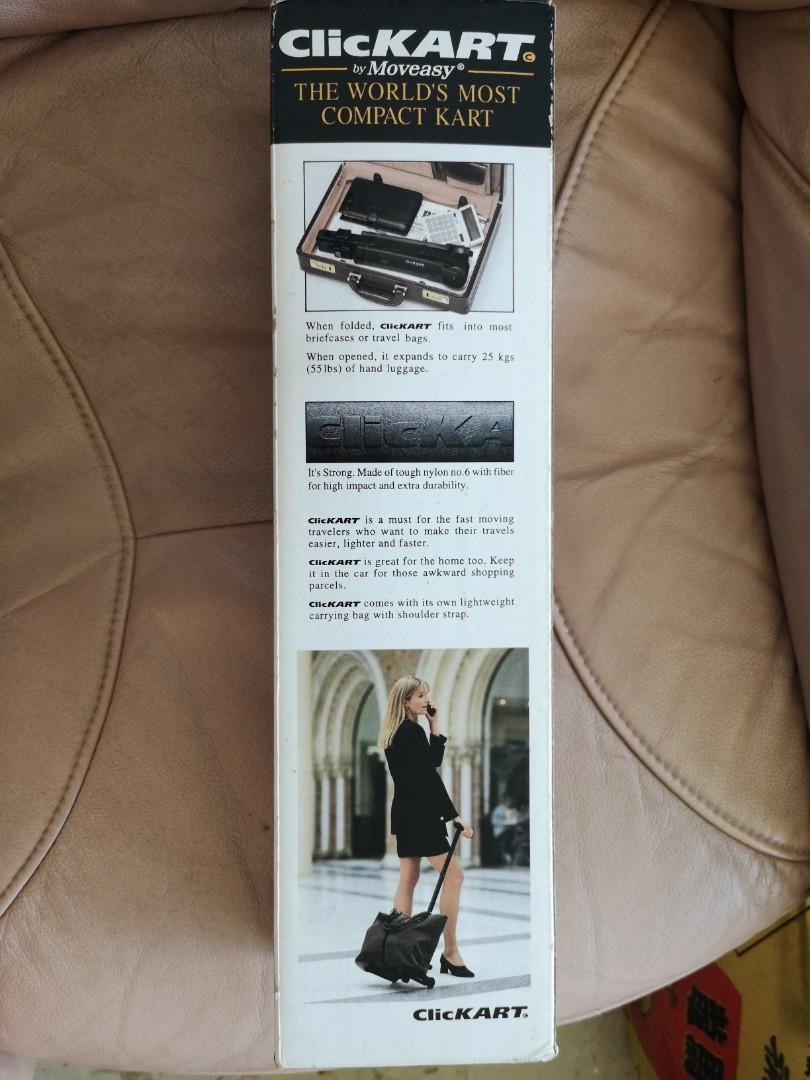 Clickart compact kart (travel pullcart aka trolley for bags ...