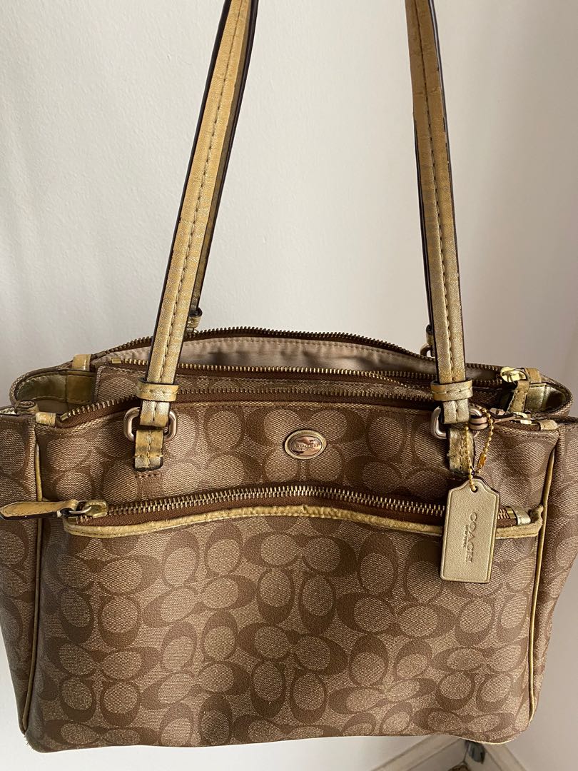 Coach bag - authentic large surrey carryall signature canvas bag at S ...