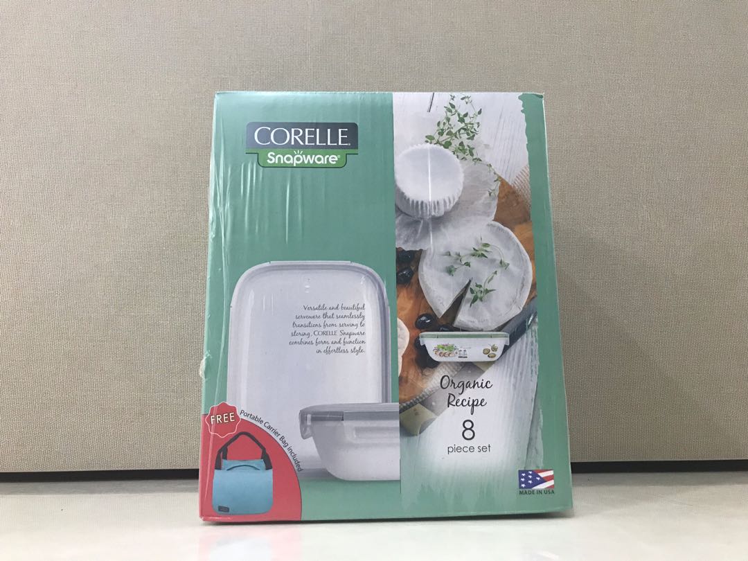 Corelle Snapware 8-piece Set, Furniture & Home Living, Kitchenware ...