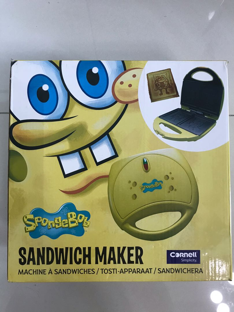Cornell SpongeBob Sandwich Maker, TV & Home Appliances, Kitchen ...