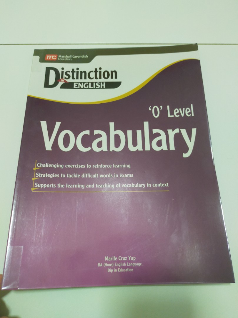 Distinction in English: O Level Vocabulary, Hobbies & Toys, Books ...