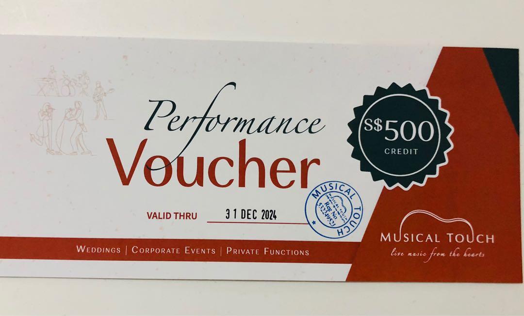 Live band performance voucher (Musical Touch) $400!!, Tickets ...