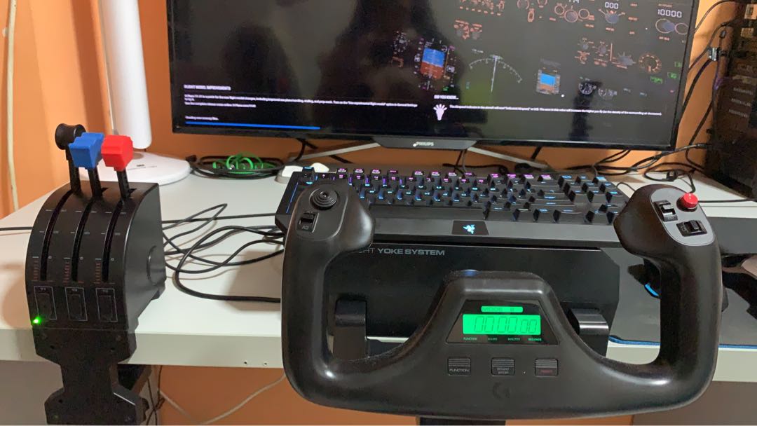 Logitech flight yoke, Video Gaming, Video Game Consoles, Others on ...