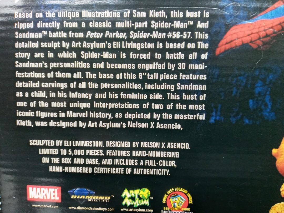 Marvel Universe Sam Kieth Spider-Man Bust, Hobbies & Toys, Toys & Games ...